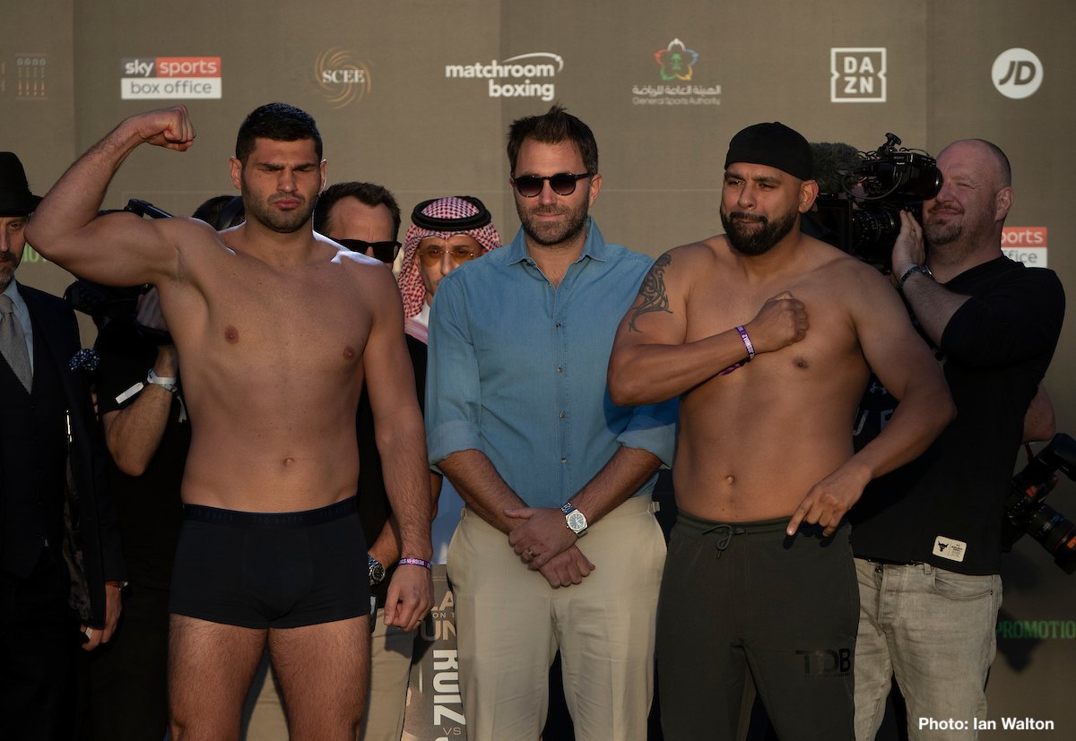 Andy Ruiz 283.7, Anthony Joshua 237 - Weights From Saudi Arabia ... Andy Ruiz 283.7, Anthony Joshua 237 - Weights From Saudi Arabia ...