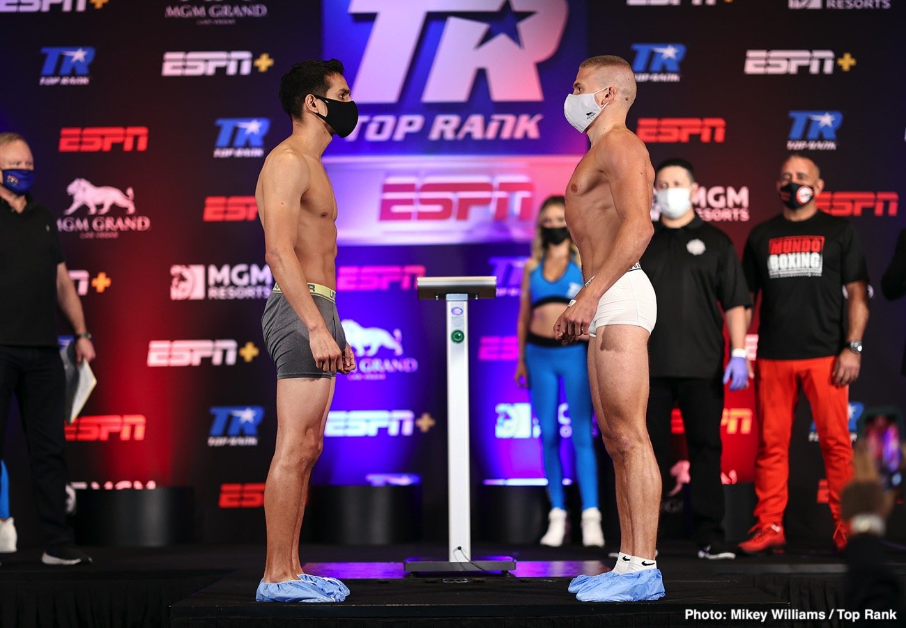 Jose Zepeda Vs. Ivan Baranchyk ESPN+ Weigh In Results - Boxing News
