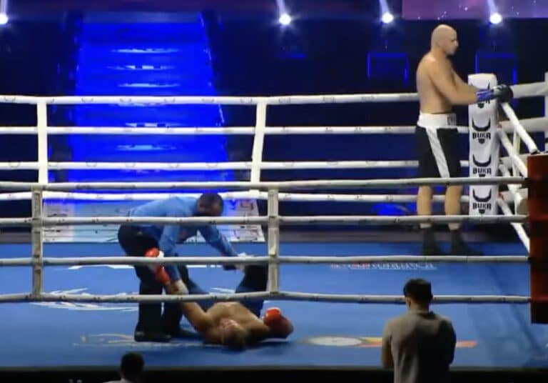 Towering Kazakh Heavyweight Ivan Dychko Returns To Action With 60-Sec KO Over Denis Bakhtov ...