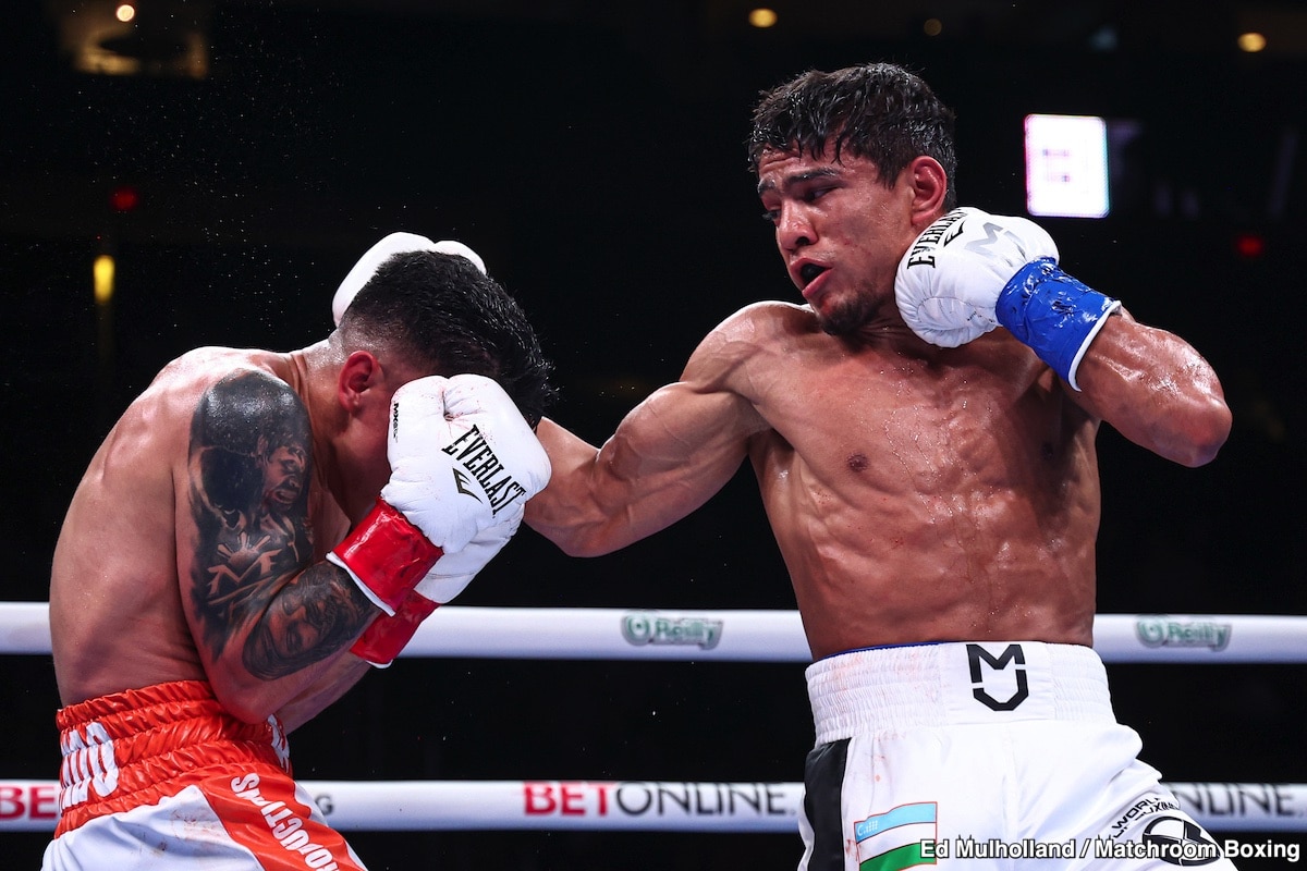 Murodjon Akhmadaliev Stops Kevin Gonzalez In Eighth Round - Boxing ...