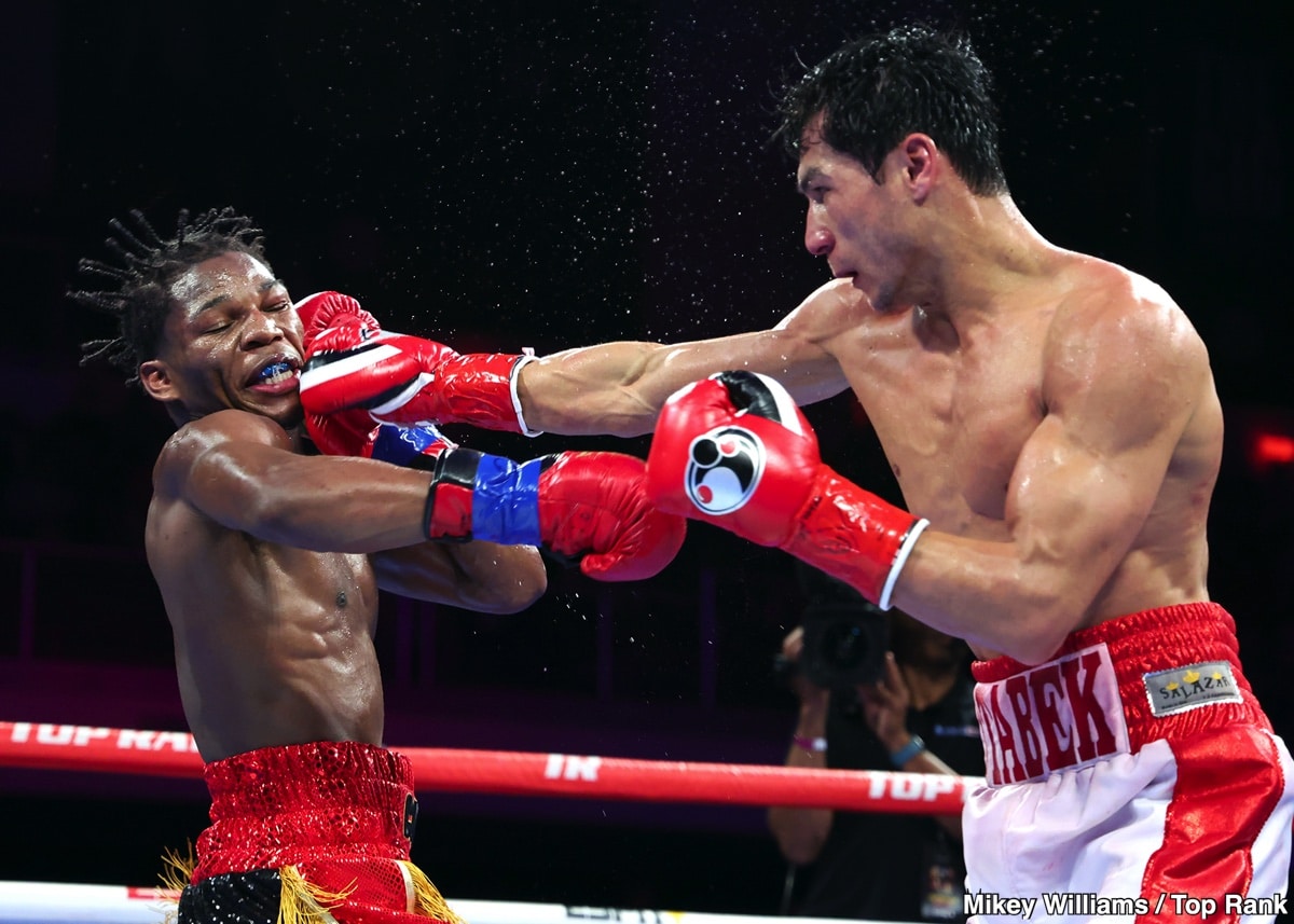 Raymond Ford Captures WBA Featherweight Title With Dramatic KO Of Otabek Kholmatov - Boxing ...